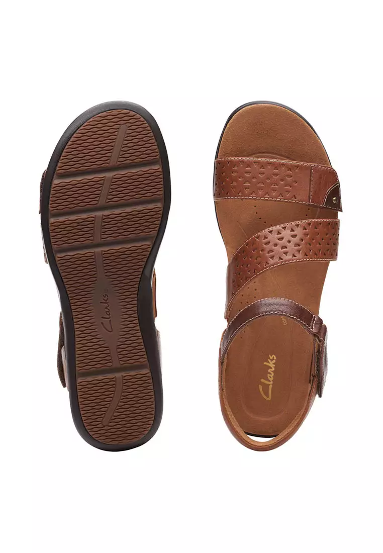 Buy Clarks Womens Kitly Way Casual - Tan Leather Online | ZALORA Malaysia