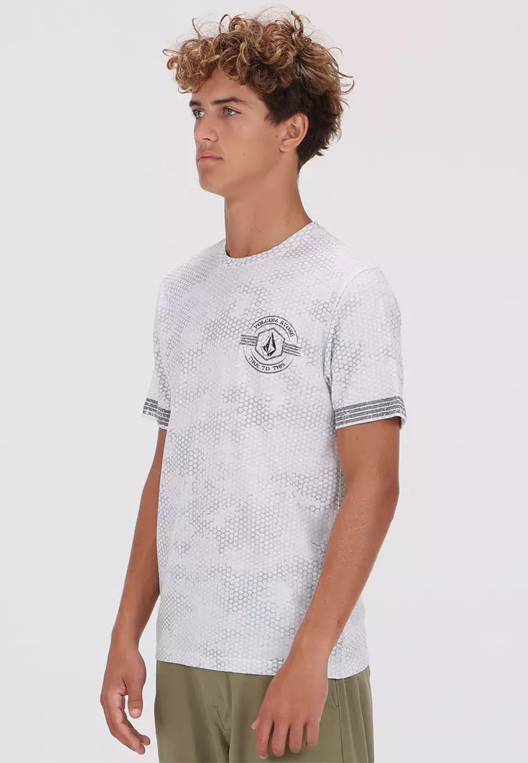 Jual Volcom MCT PUDDLE SHORT SLEEVE TEE WHITE Original 2026 | ZALORA ...