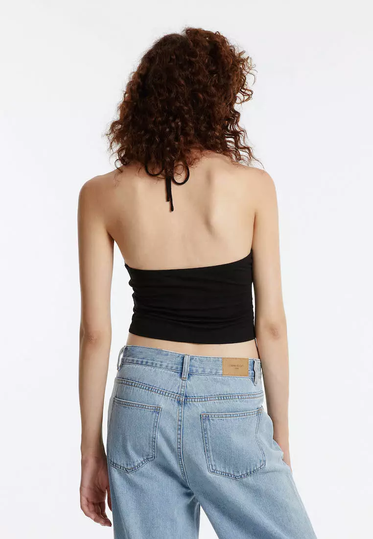 Buy URBAN REVIVO Cut Out Halter Top 2025 Online | ZALORA Philippines
