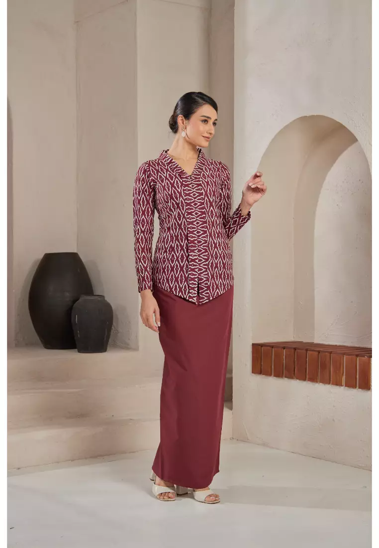 Buy Amar Amran Kebaya Midi Batik Moden Online | ZALORA Malaysia