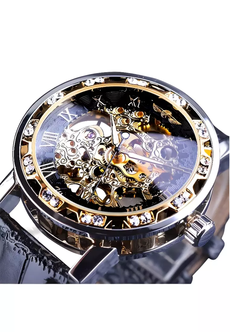 網上選購 OPCHIC 男士水鑽鏤空手動機械表 2024 系列 | ZALORA香港