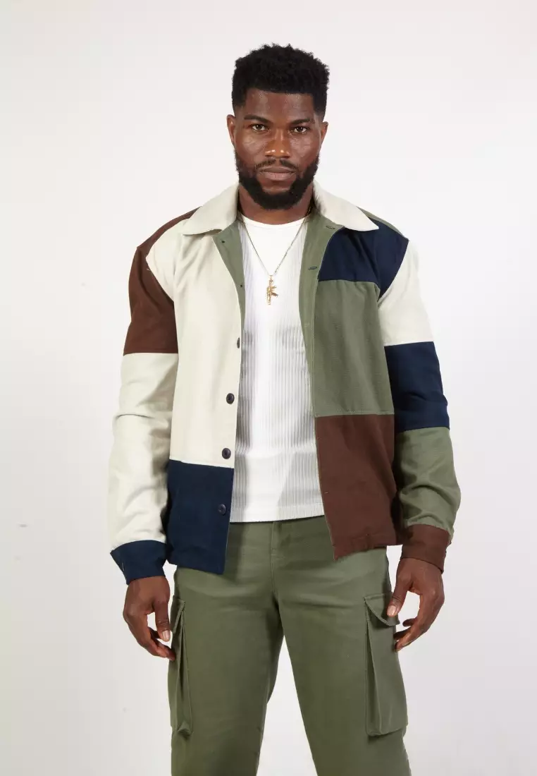 Jual Ocwa Studio OCWA RAE OVERSIZED PATCHES MULTI BROWN ARMY NAVY KHAKI JACKET Original 2025 ...