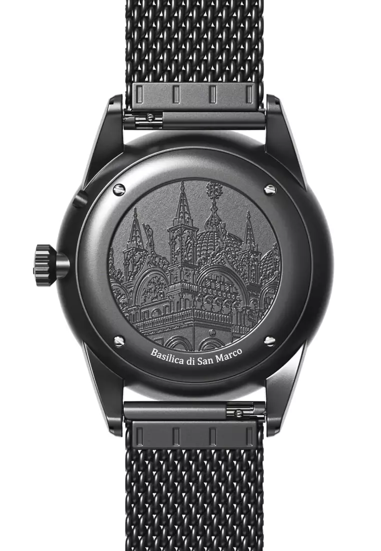 Buy Filippo Loreti Venice - Venice IP black unisex quartz watch, mesh ...