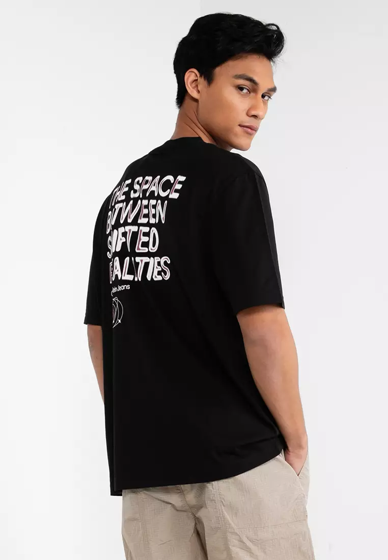 Buy Calvin Klein Future Fade Slogan Tee - Calvin Klein Jeans Online ...