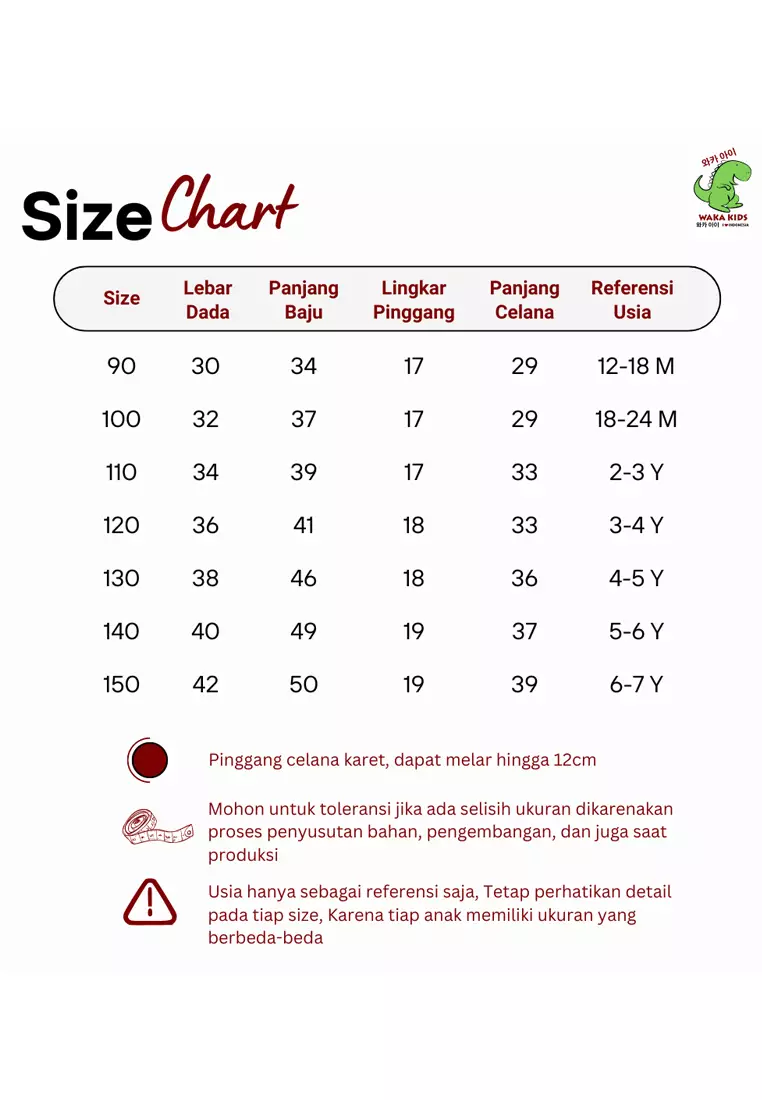 Jual WAKAKIDS Wakakids Setelan Baju Anak Kerah Oblong Lengan Pendek ...