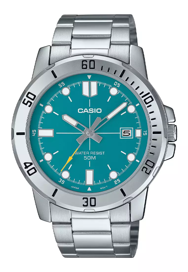 Jual Casio Casio Standard Series - Jam Tangan Analog Pria - Green Dial ...