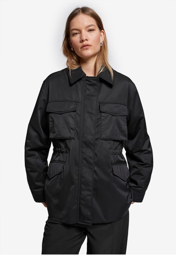 And Other Stories Drawstring Collared Jacket Zalora Philippines