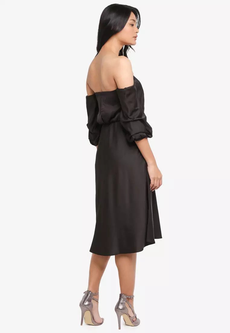 Dressing Paula Off Shoulder Satin Dress 2024 | Buy Dressing Paula ...