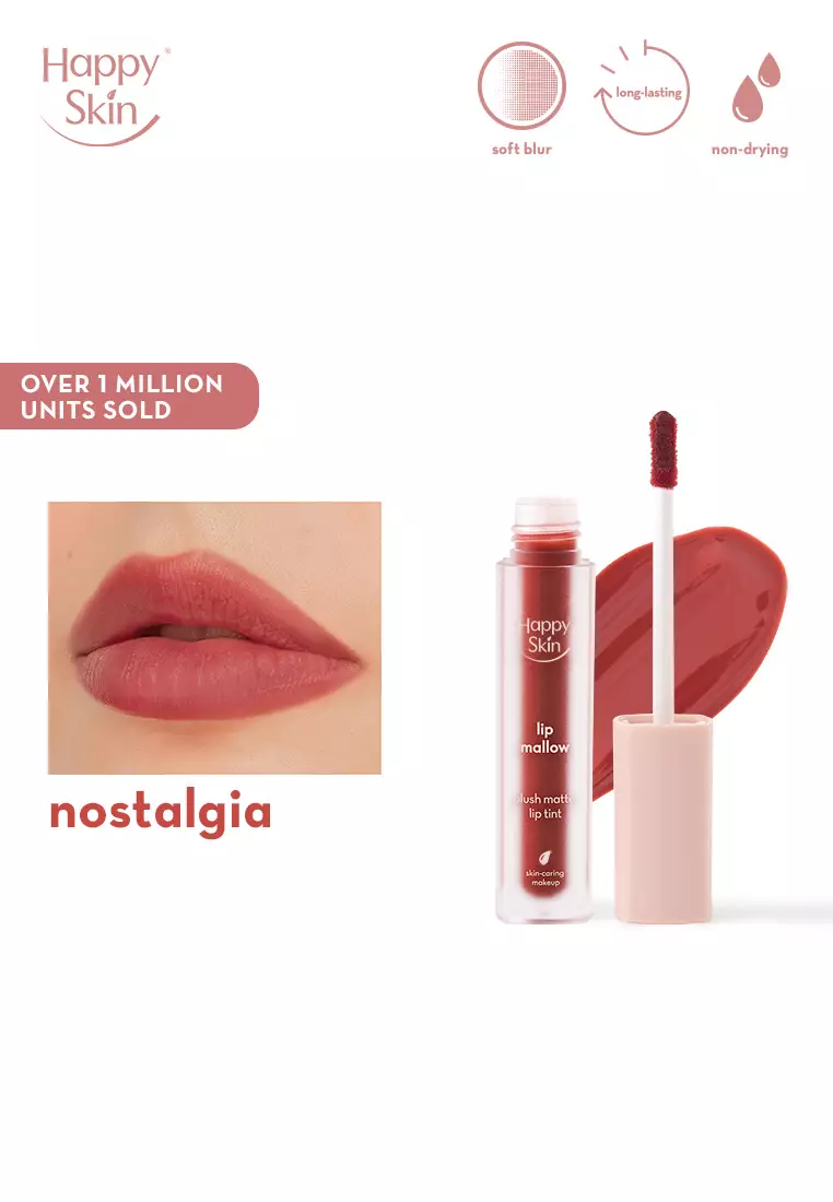 Buy Happy Skin Mini Lip Mallow Plush Matte Lip Tint In Nostalgia 2025 ...
