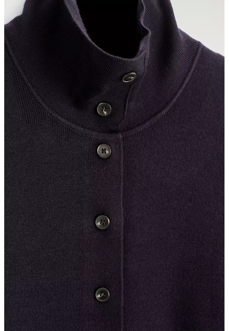 Buy COS MERINO WOOL FUNNEL-NECK CARDIGAN 2026 Online | ZALORA
