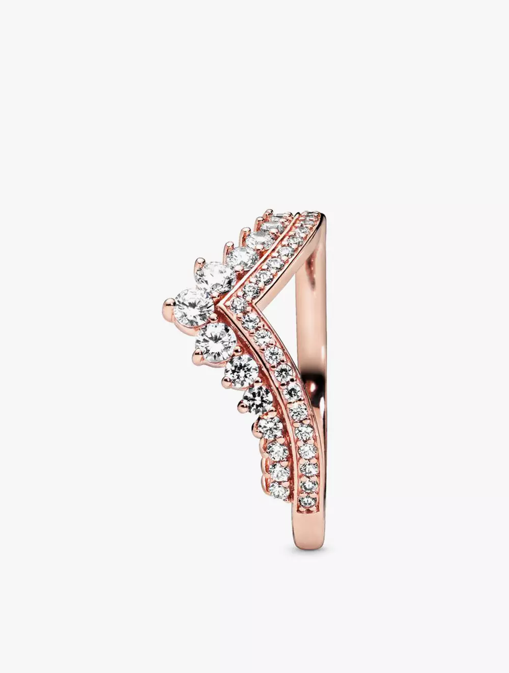 Jual PANDORA Princess Wishbone Ring - 52 - Rose Gold Original 2025 ...