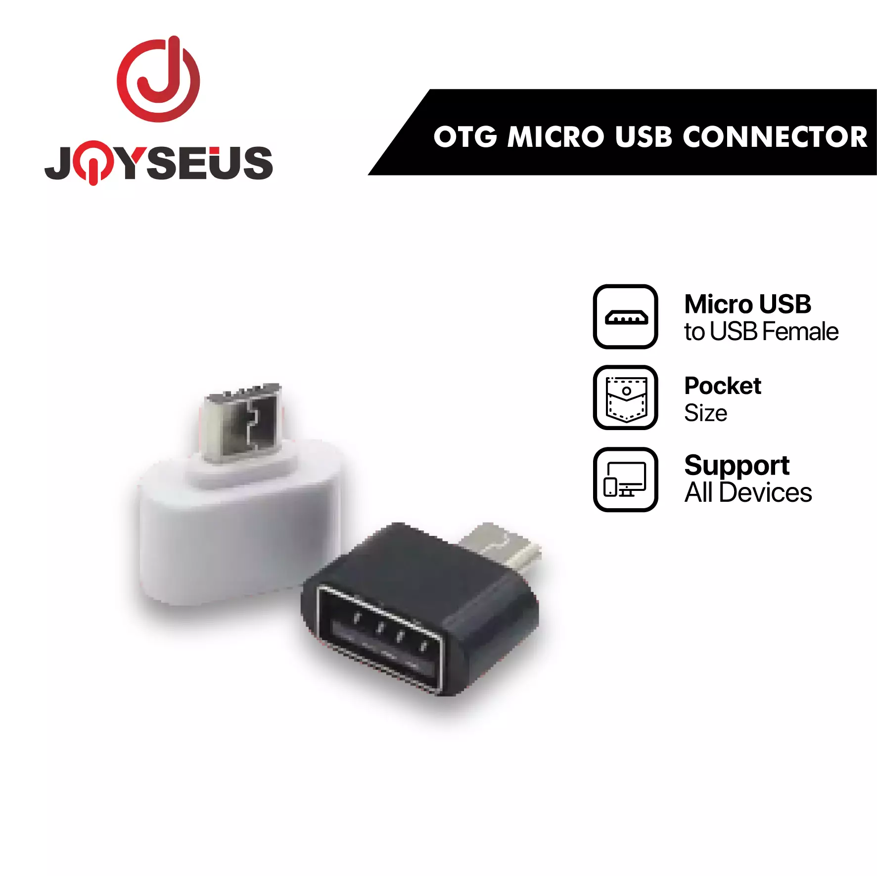 Jual Joyseus JY OTG Micro USB Konektor / MINI PERSEGI V8 NON KABEL ...