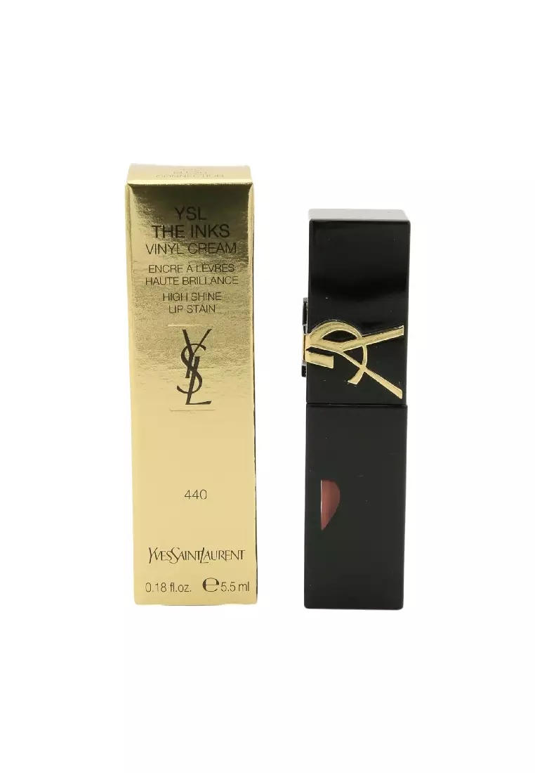 YSL THE INKS VINYL CREAM MIRROR SHINE LIQUID LIP STAIN #440 BLUSH ...