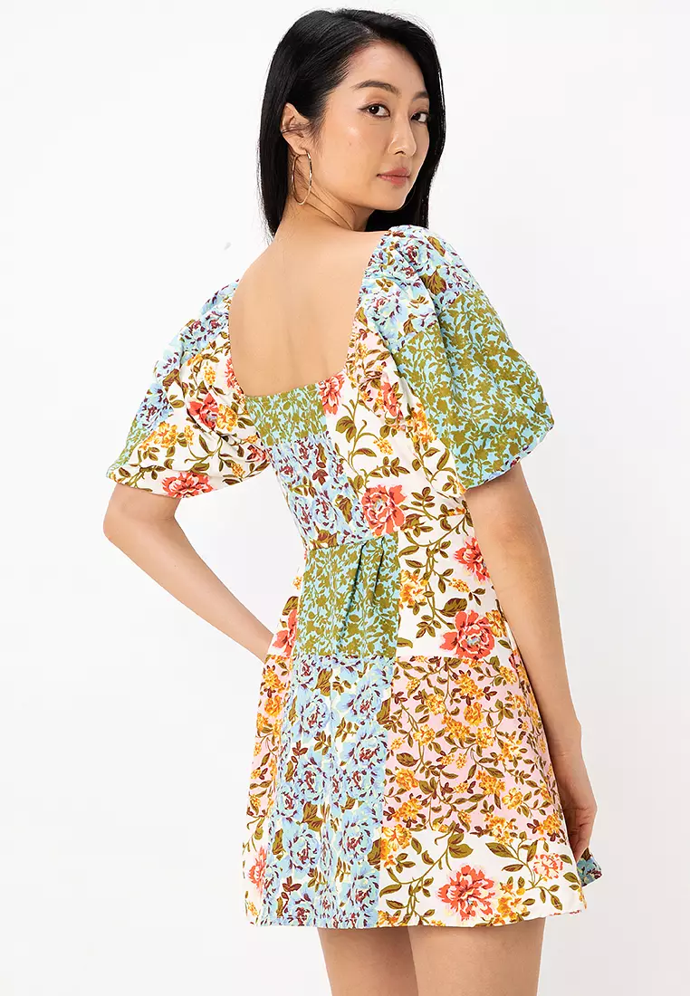 Buy ASOS Design Twill Sweetheart Mini Tea Dress 2025 Online | ZALORA ...