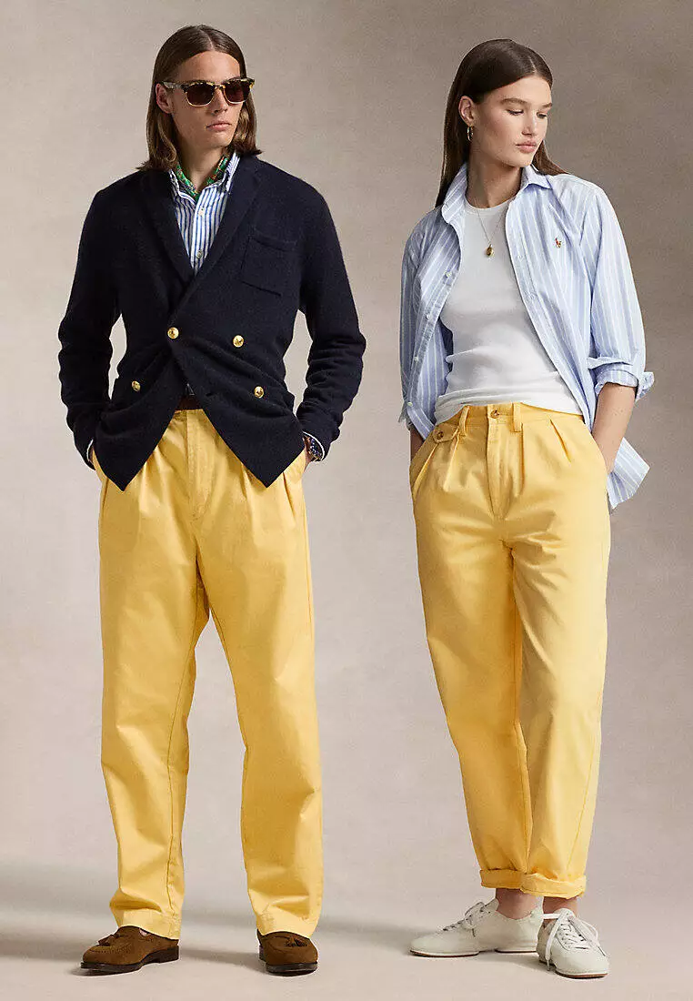 Buy Polo Ralph Lauren Whitman Relaxed Fit Pleated Chino Pant 2026 ...