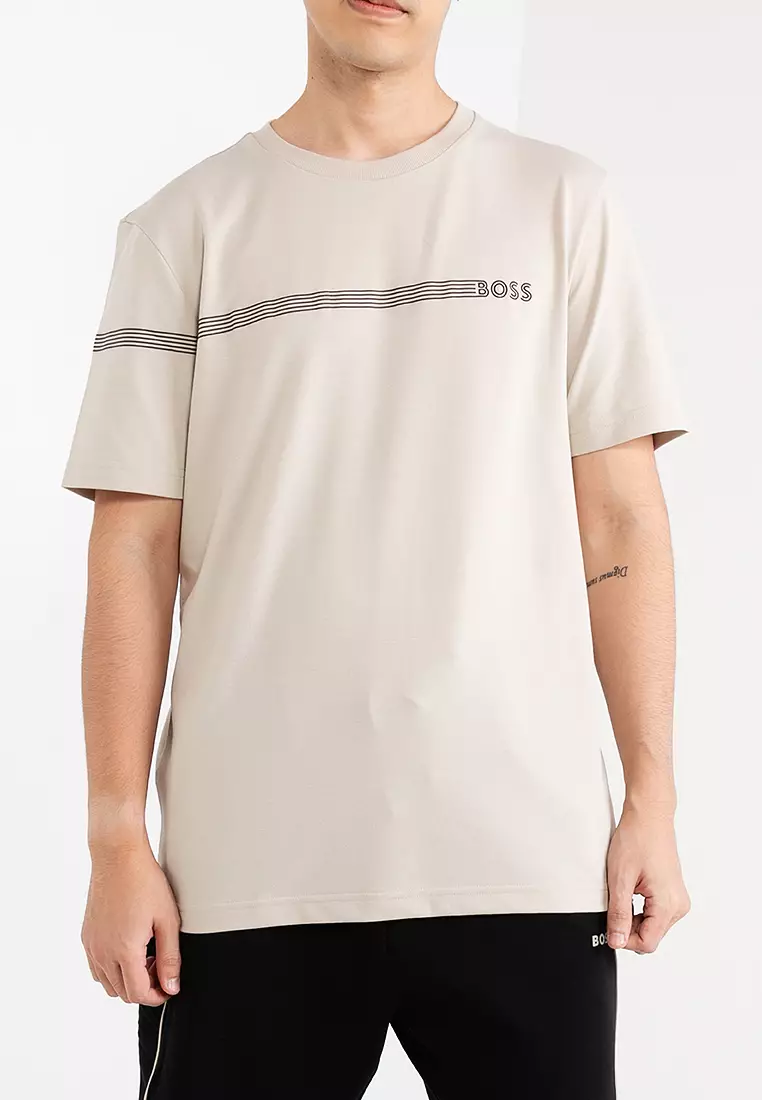 Jual BOSS Striped Detail Tee - BOSS Green Original 2024 | ZALORA ...