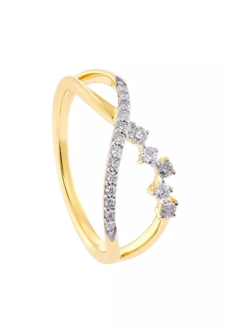 Buy HABIB HABIB CHIC | Diamond Ring in 375/9K Yellow Gold 267610923 Online | ZALORA Malaysia