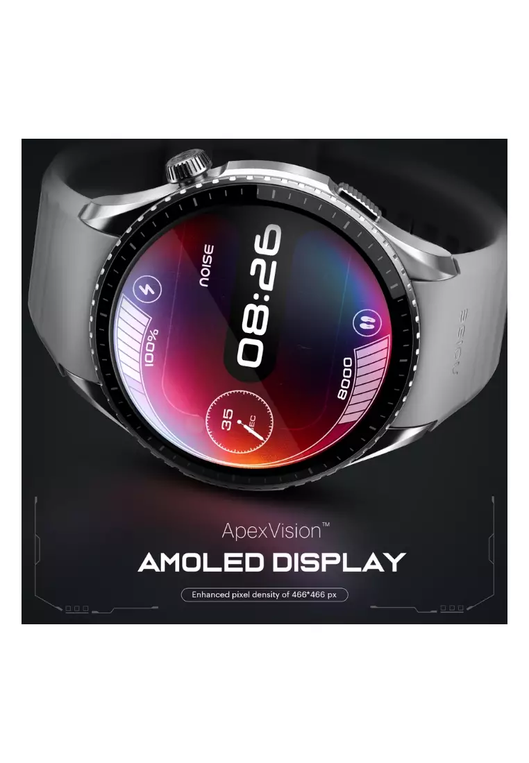 Buy Noise Origin Smartwatch: Contour-Cut Design, Nebula UI, EN 1 ...