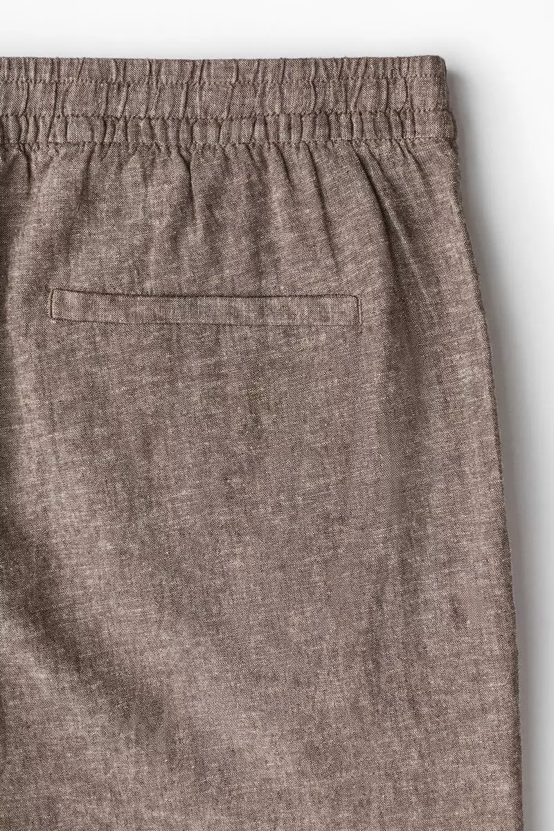 Buy H&M Regular Fit Linen-blend trousers Online | ZALORA Malaysia
