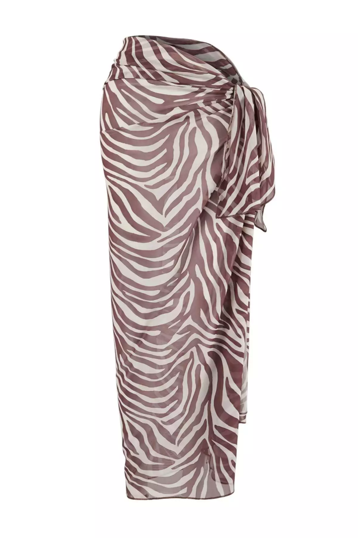 Buy Trendyol Zebra Patterned Knitted Midi Beach Pareo Tbess26Pr5 2026 ...