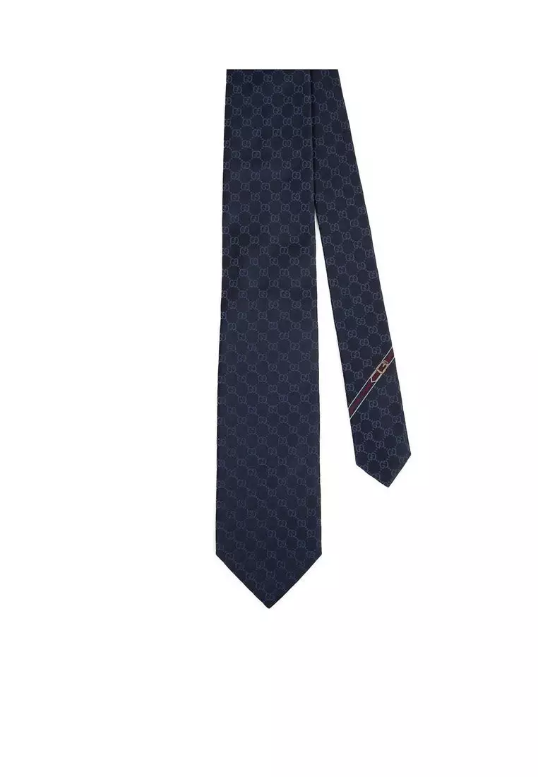 Buy Gucci Gg Pattern Silk Tie 2025 Online | ZALORA