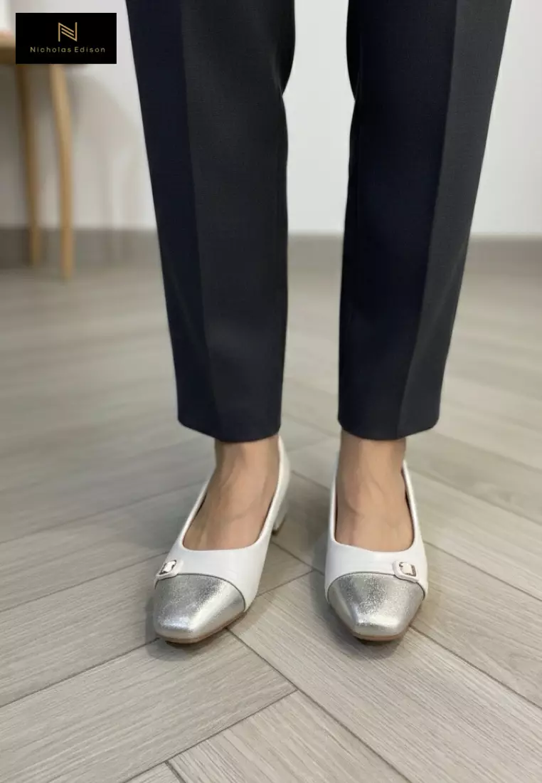 Jual NICHOLAS EDISON Heels Akari Cream Original 2025 | ZALORA Indonesia