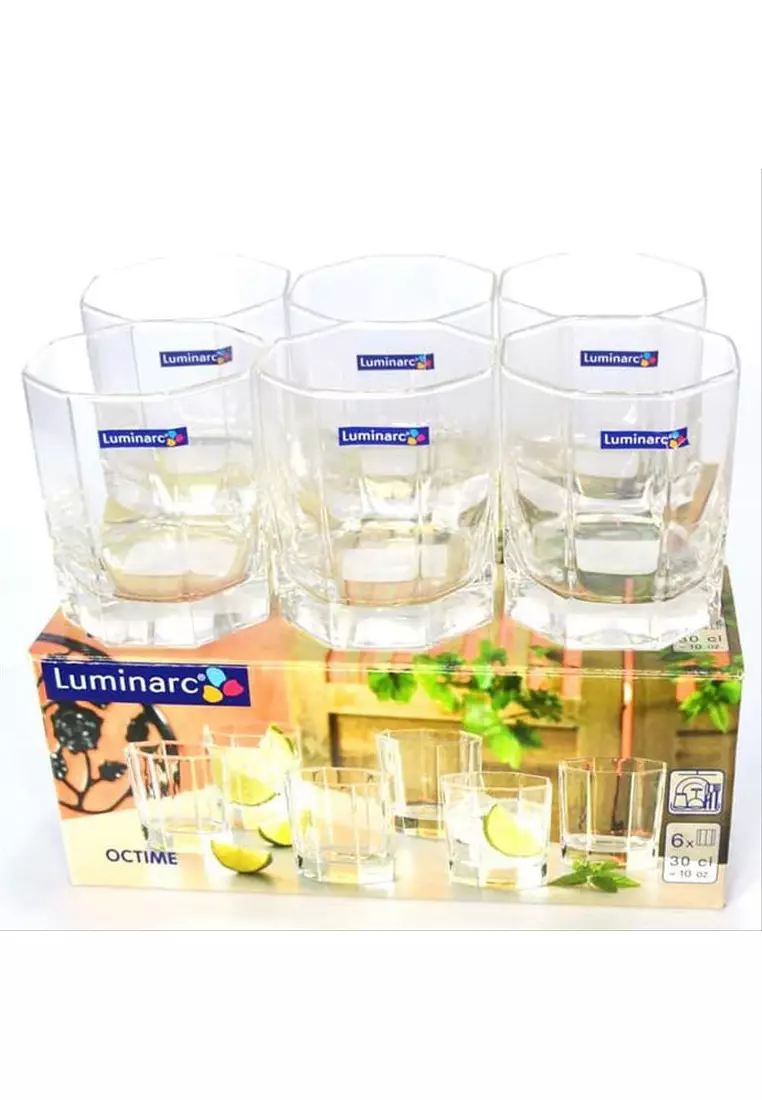 Buy Luminarc 6 Pcs Glass Set 300ml - Octime Online | ZALORA Malaysia