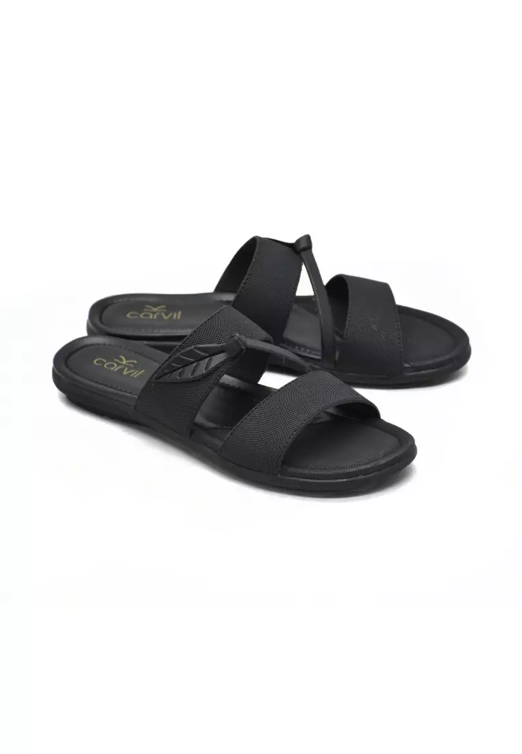 Jual Carvil Carvil Sandal Wanita Viania-02 L Black Original 2025 ...