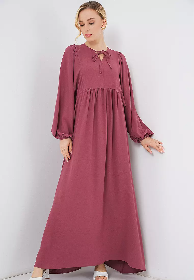 Buy Bigdart Balloon Sleeve Long Hijab Dress Online | ZALORA Malaysia
