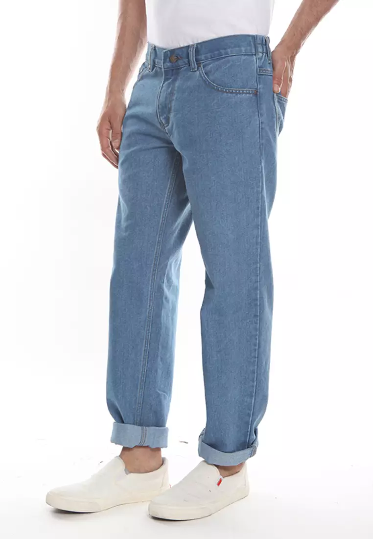 Jual 2nd Red Dad Jeans Light Blue DJ2106 Original 2024 ZALORA Indonesia