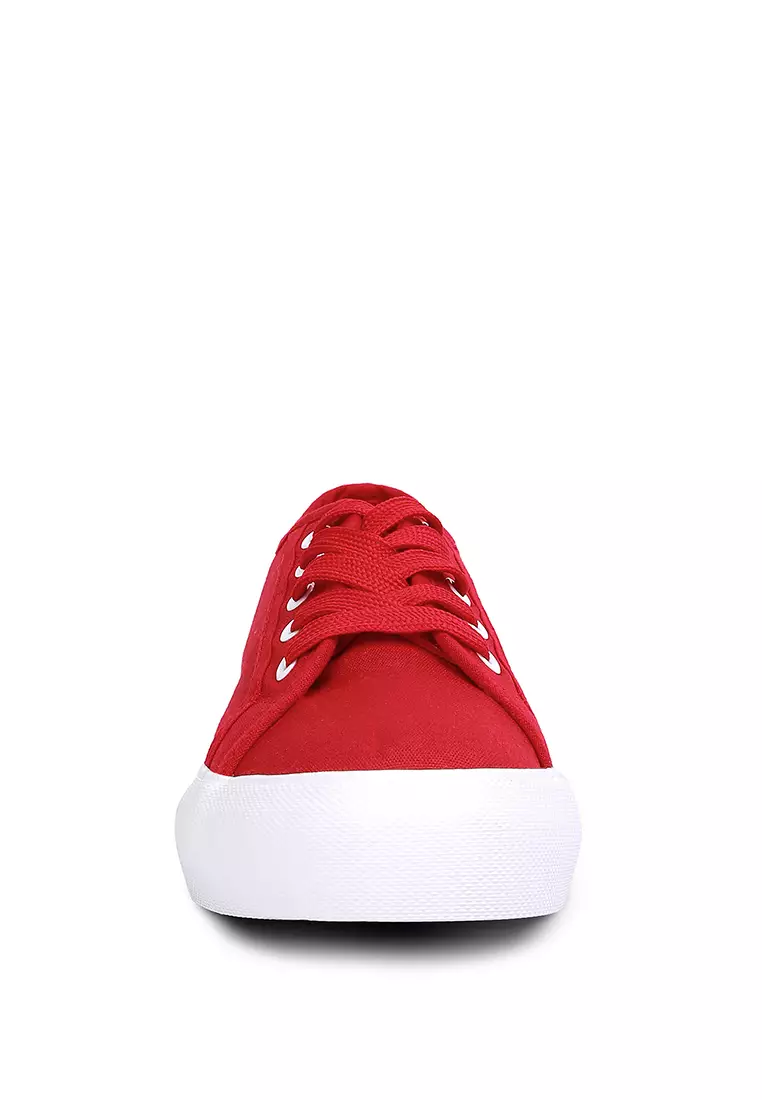 London Rag Knitted Red Platform Sneakers 2024 | Buy London Rag Online ...