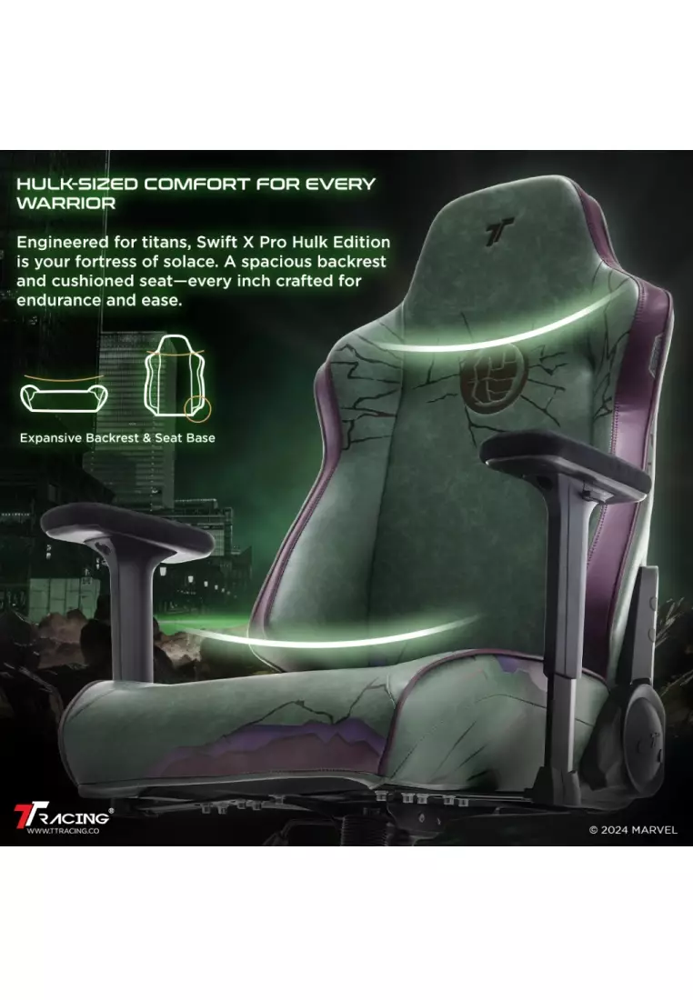 Buy Blackbox TTRacing Swift X Pro Hulk Edition Gaming Chair Office ...