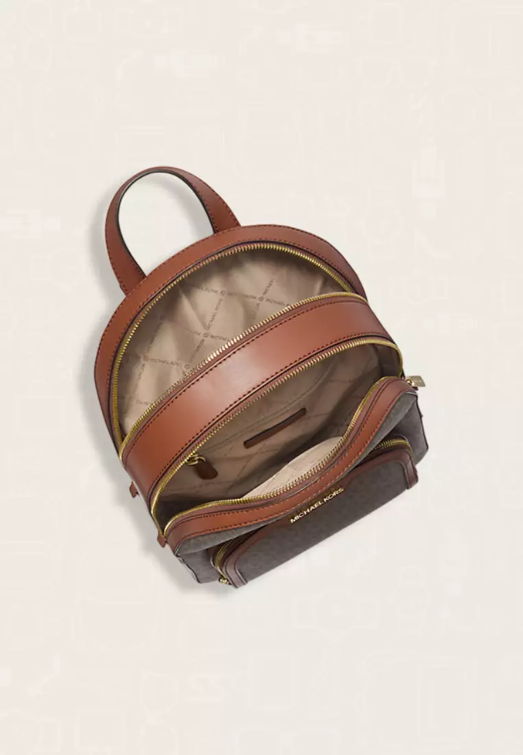 Jual Michael Kors Michael Kors Jaycee Medium Logo Backpack Brown Acorn Original 2025 | ZALORA ...