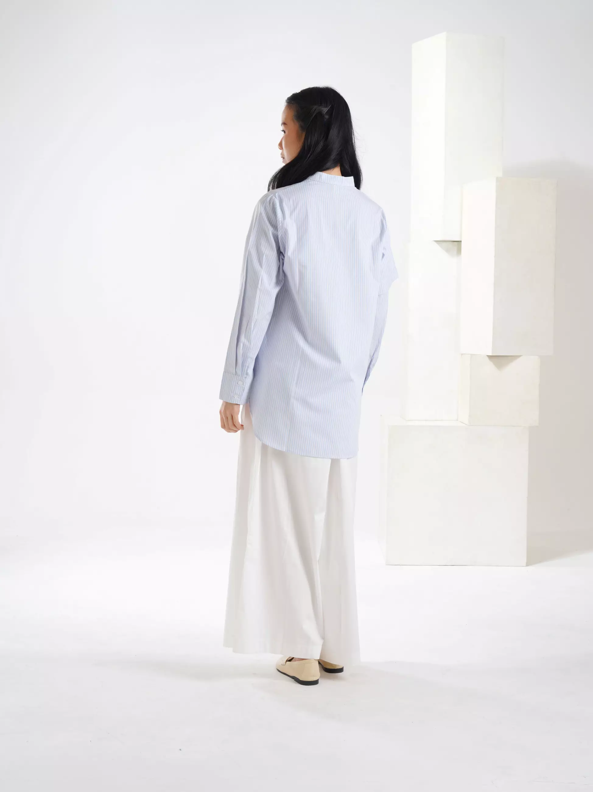 Jual Aleza Aleza - Hemily Shirt Blue Original 2025 | ZALORA Indonesia