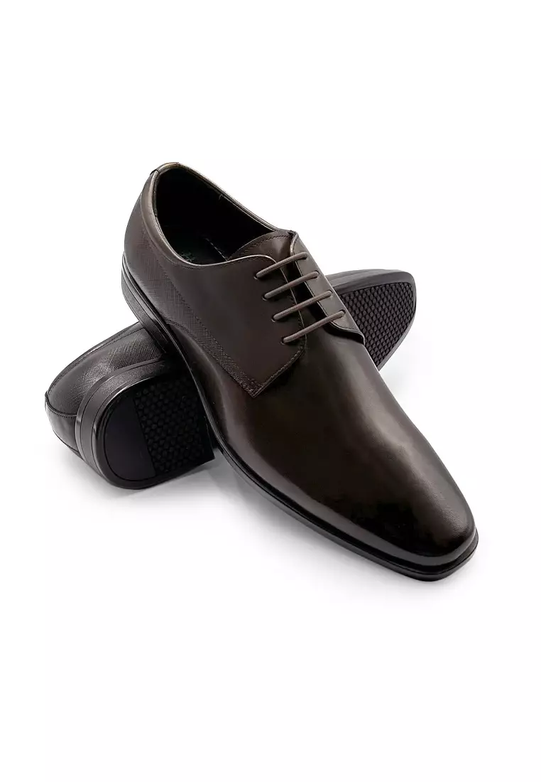 Buy Hanson Bootmaker Hanson Bootmaker LacEasy Plain Toe Derby - Brown ...