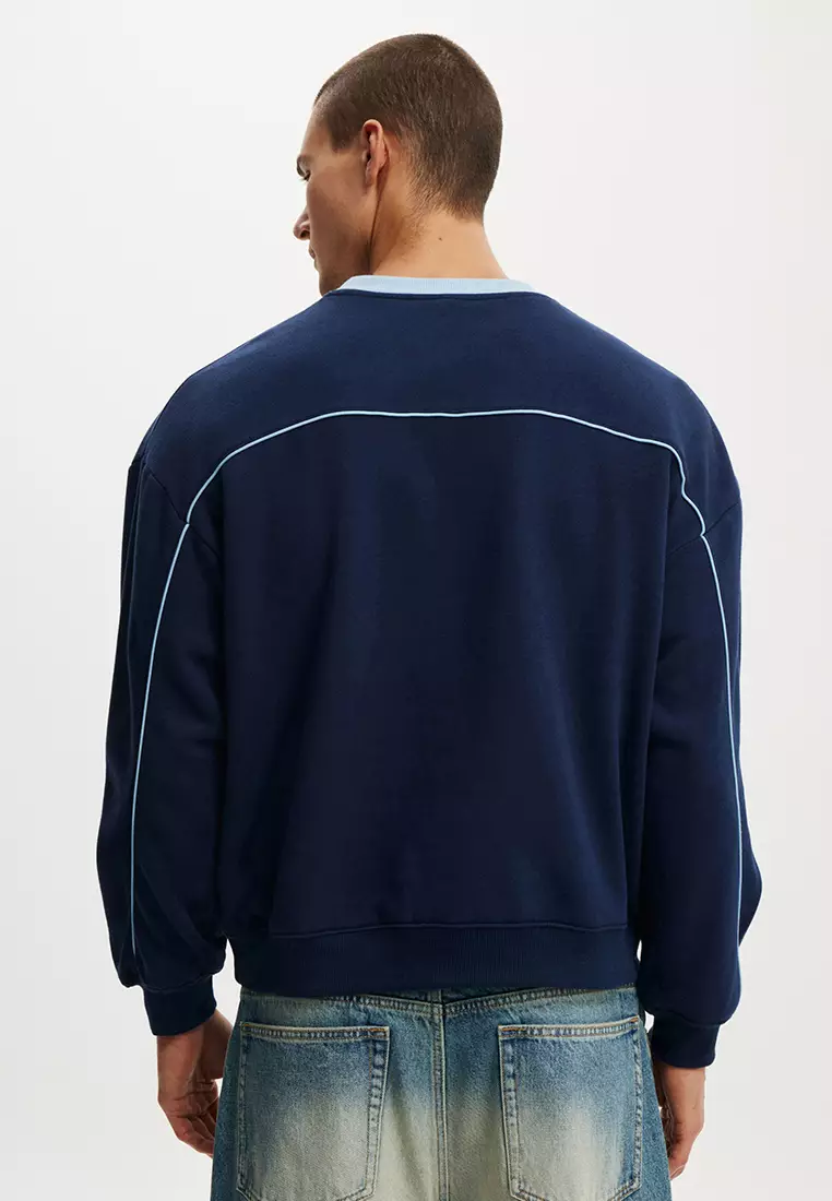 Buy Cotton On Box Fit Graphic Crew Sweater 2026 Online | ZALORA