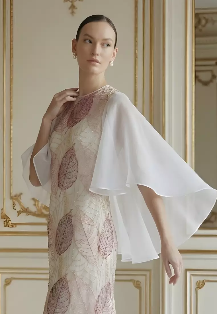 網上選購 Demure & Co Ethereal 刺绣薄纱长罩裙 2025 系列 | ZALORA香港