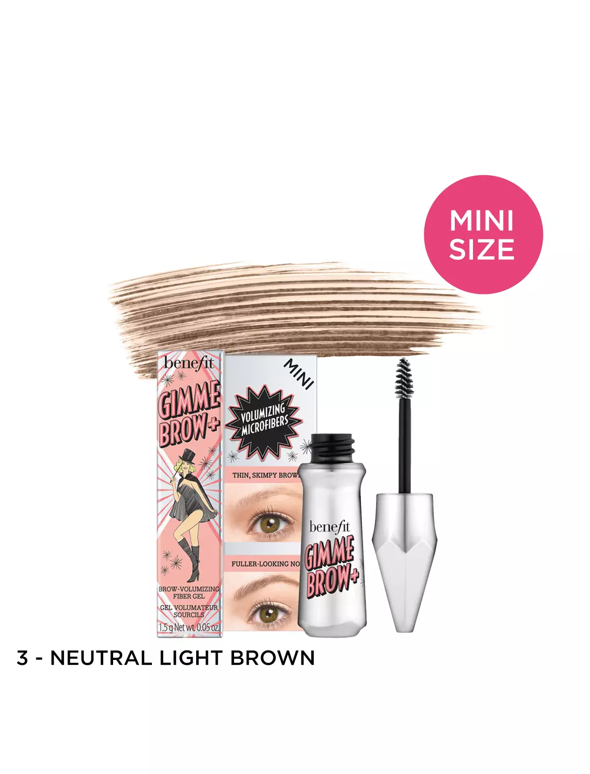 Jual Benefit Benefit Gimme Brow+ Volumizing Eyebrow Gel Mini - Water ...