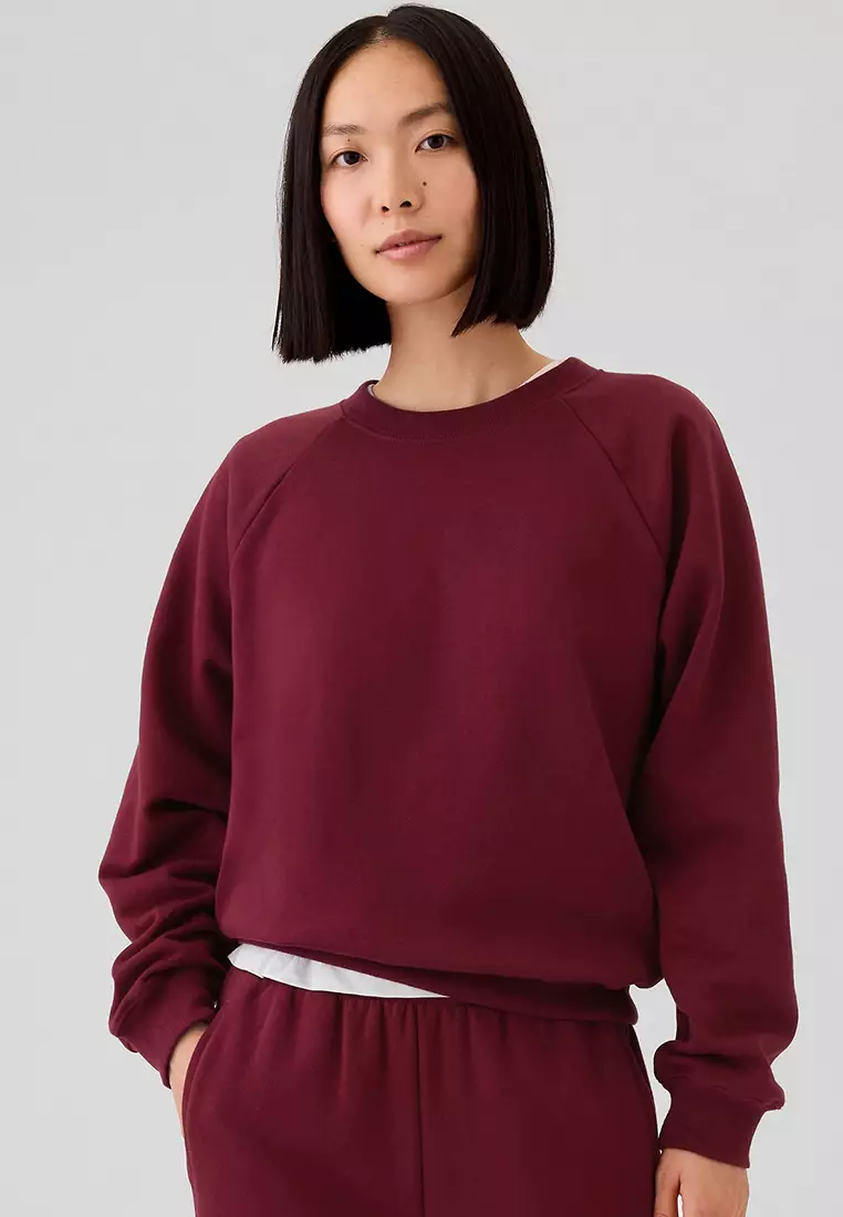 Buy GAP Raglan Popover Crew Sweatshirt Online | ZALORA Malaysia
