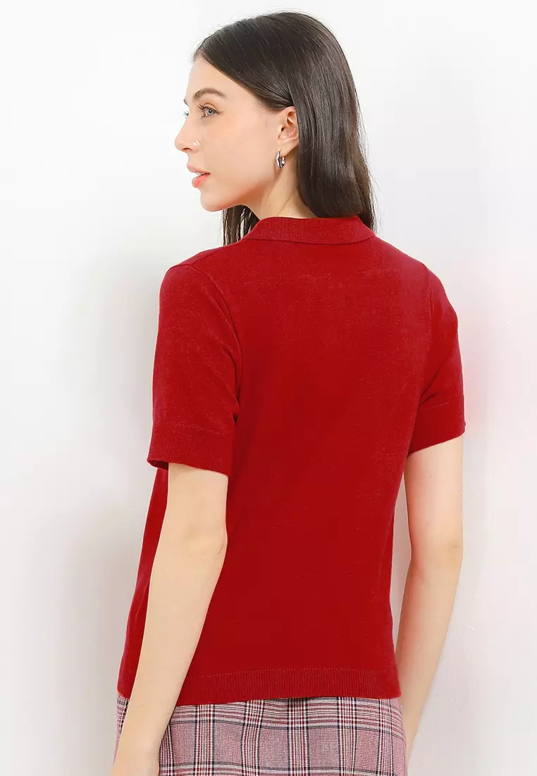 Jual Hush Puppies Bellamy Tsp Buttoned Knit Top Original 2025 | ZALORA Indonesia