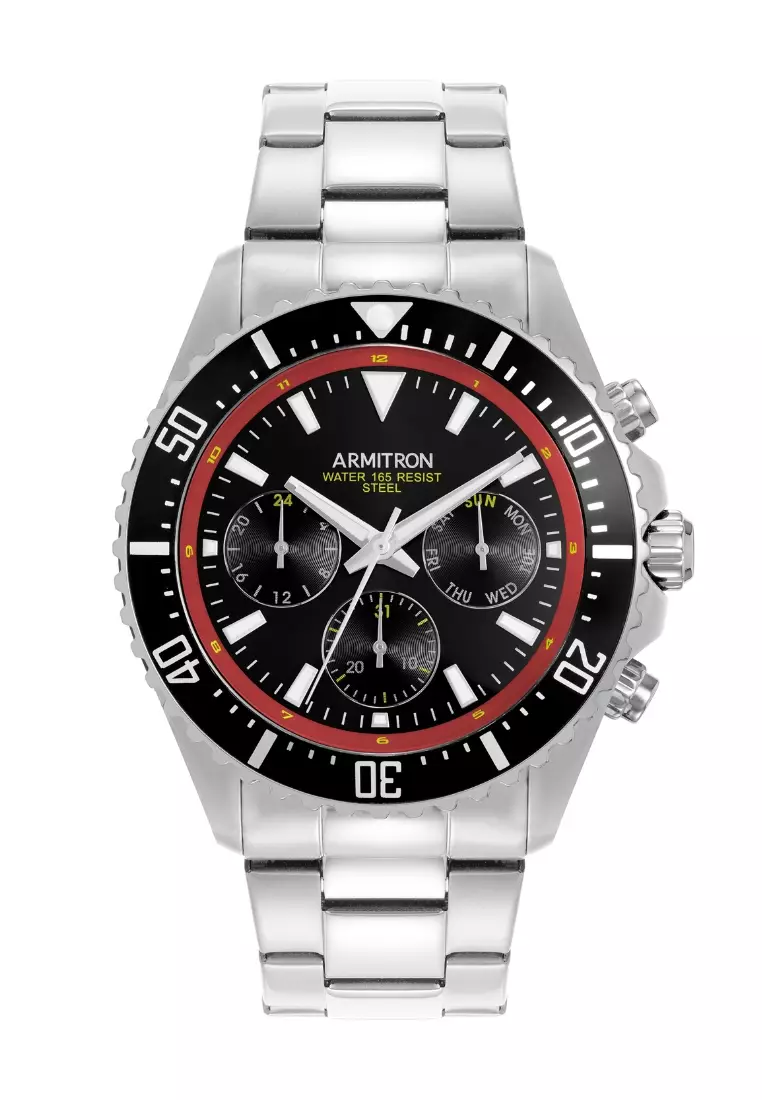 Buy Armitron Armitron Multi function 52mm Watch - Silver (20-5351BRSV ...