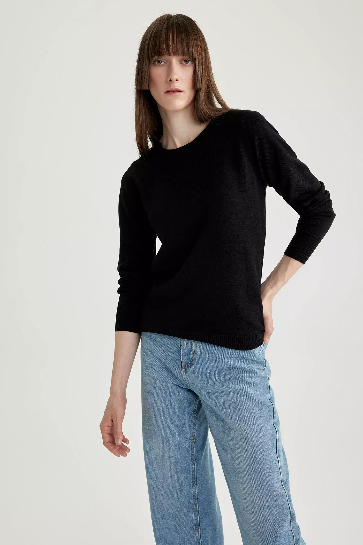 Buy DeFacto Regular Fit Crew Neck Pullover Online | ZALORA Malaysia