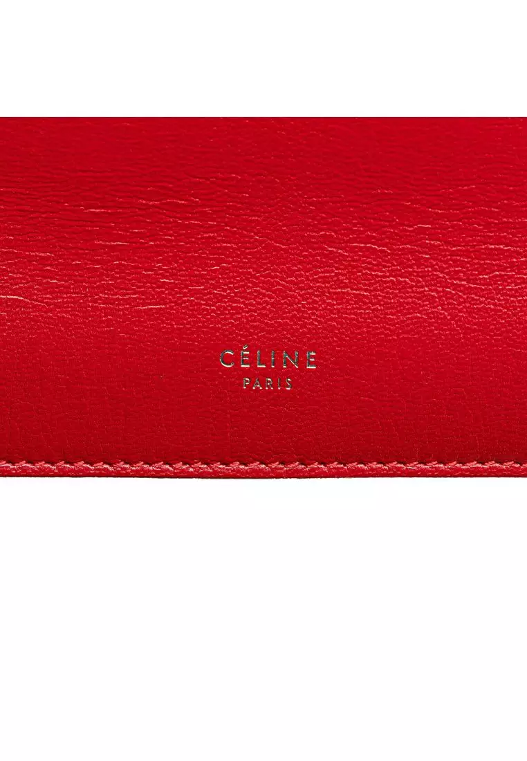 Buy CELINE Pre-Loved Celine Mini Leather Clasp Crossbody Online ...