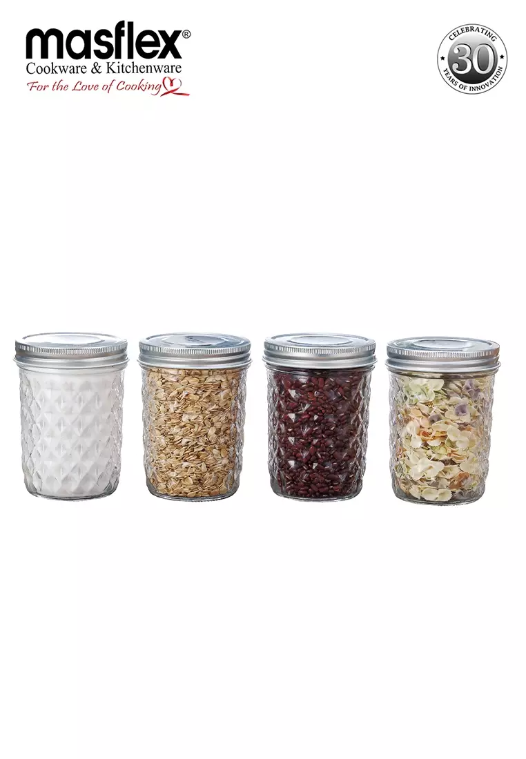 Buy Masflex Masflex 400ml 4 Piece Glass Storage Set 2025 Online ...