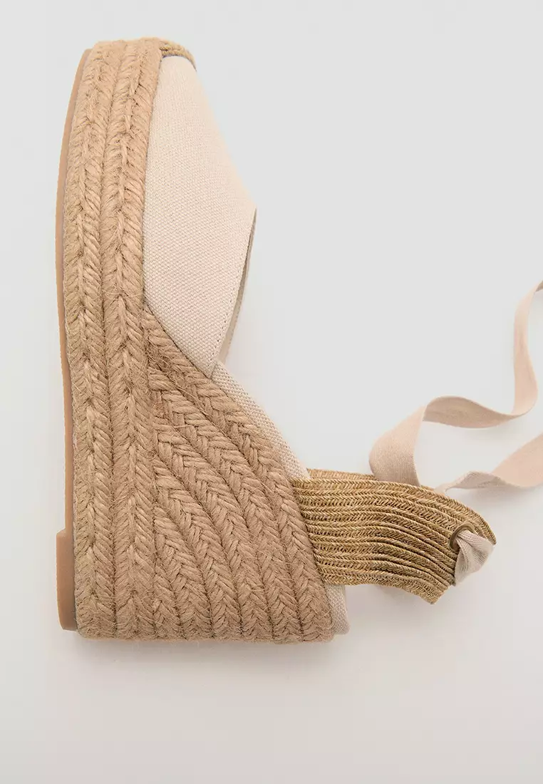 Buy Mango Combined Tied Wedges Online | ZALORA Malaysia