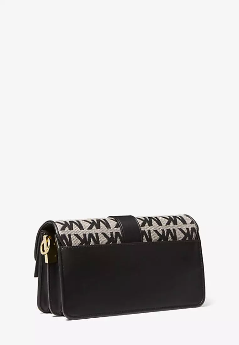 Jual Michael Kors Michael Kors Greenwich Medium Logo Jacquard Shoulder