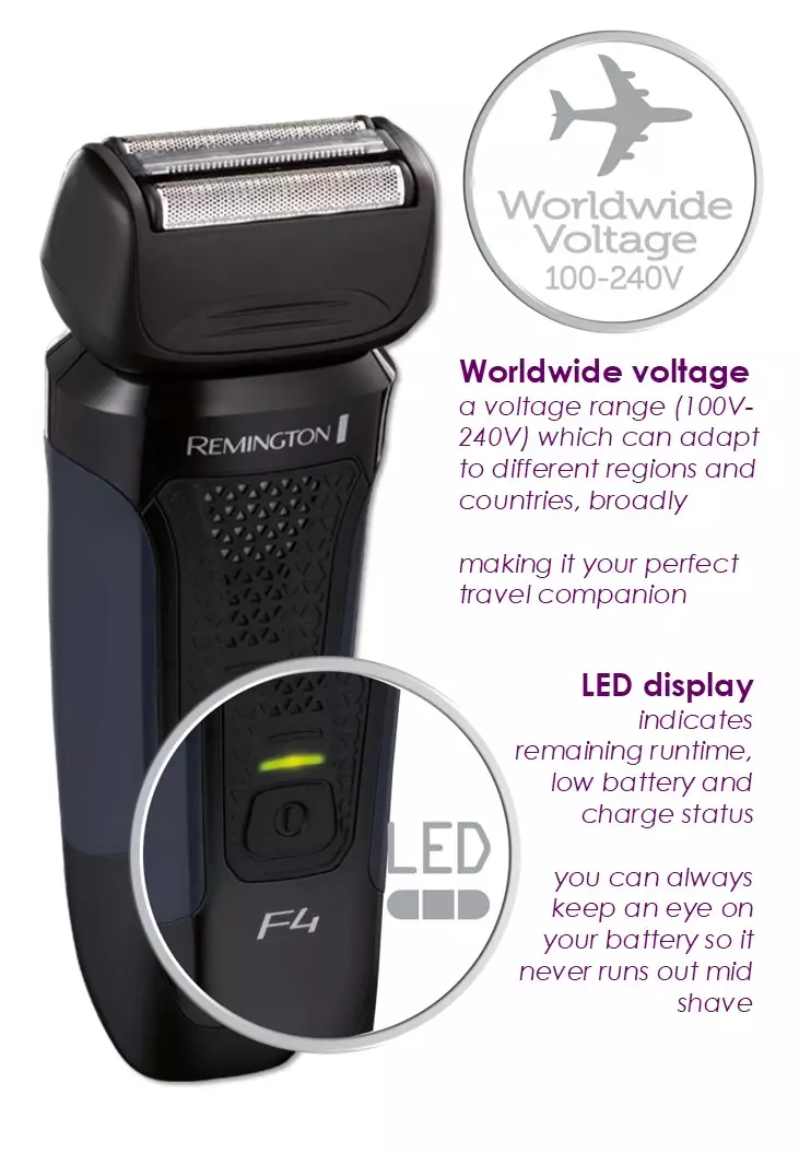 Buy Remington Style F4 Foil Shaver F4002 Online | ZALORA Malaysia