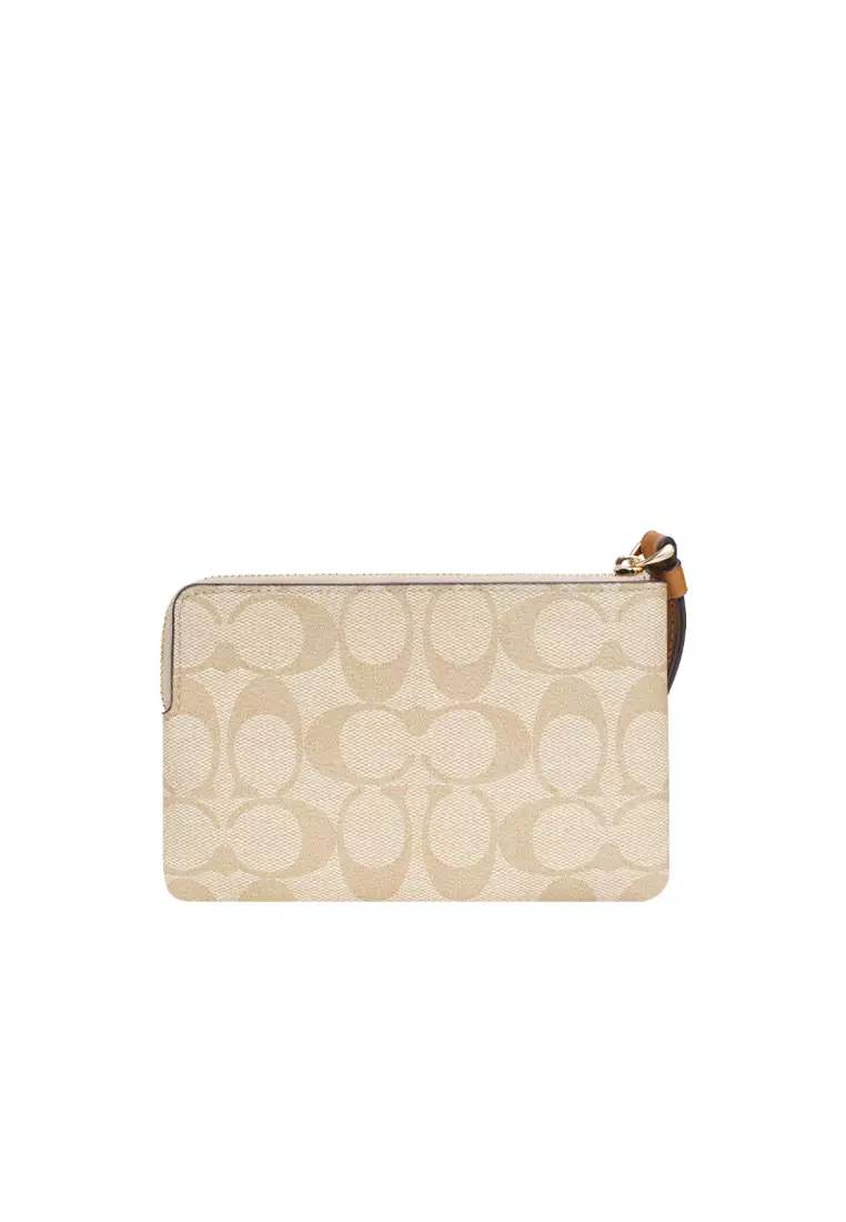 Buy Coach COACH 蔻馳 Corner Zip 16 Classic Presold canvas with leather ...