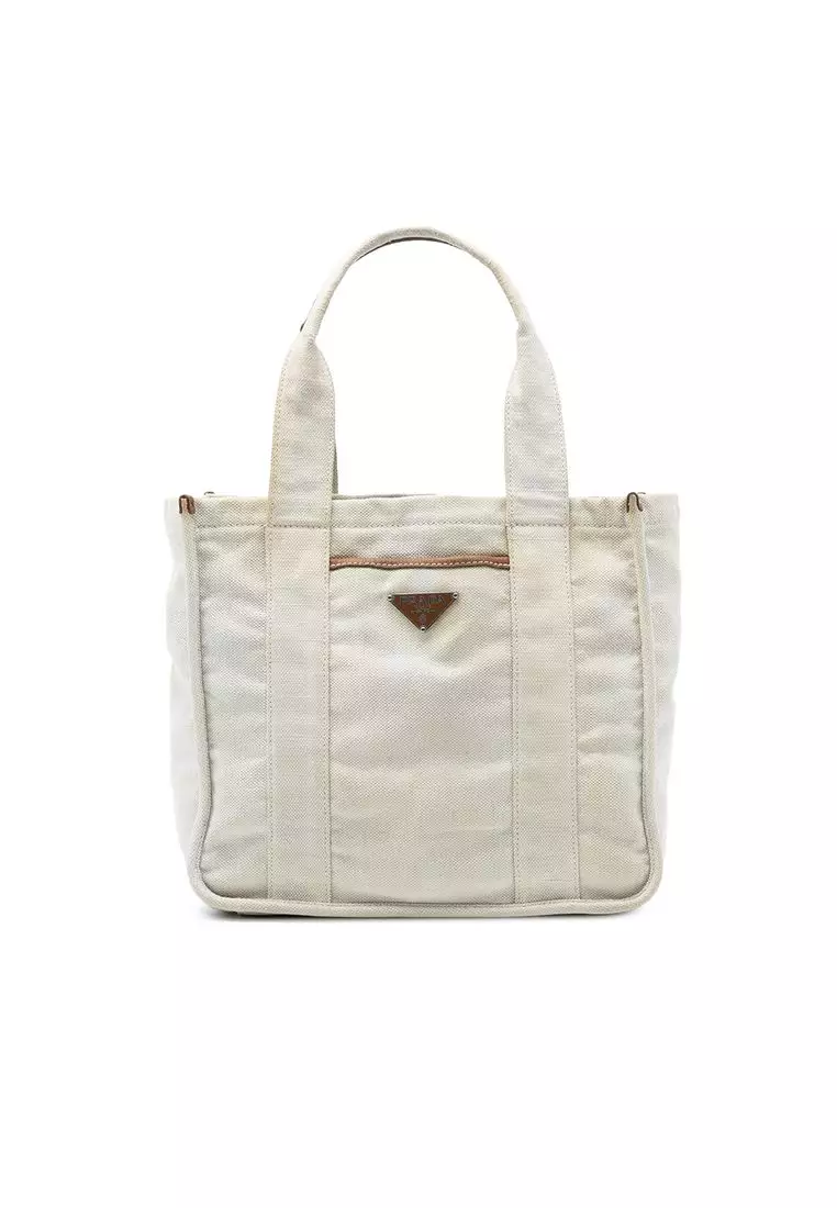 Buy Prada Pre-Loved Prada Canvas Canapa Tote 2026 Online | ZALORA ...