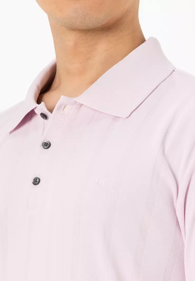 Buy Calvin Klein Variegated Rib Classic Polo Shirt - Calvin Klein Sport ...